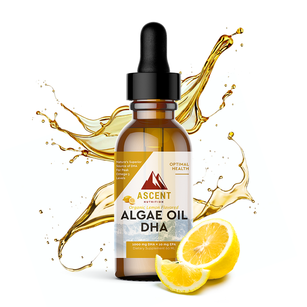 Algae Oil DHA Omega-3's - Vegan and Vegetarian, 1000 mg – Ascent Nutrition